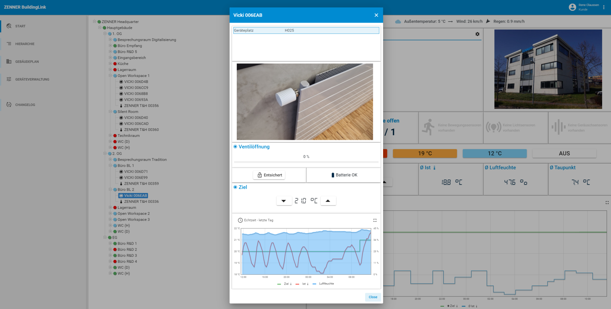 Smarte Heizungssteuerung mit B.One BuildingLink